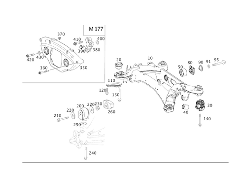 Rear Axle Carrier for 2021 Mercedes-Benz E 350 | Mercedes-Benz USA Parts