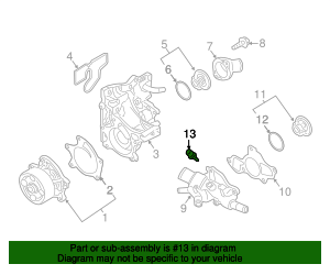 2011-2024 Nissan Coolant Temp Sensor 22630-JN00A | OEM Parts Online