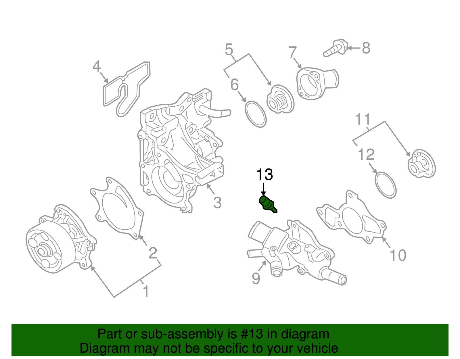 22630-ZJ70A - 2010-2024 Nissan - Coolant Temp Sensor | Anicra Nissan Parts