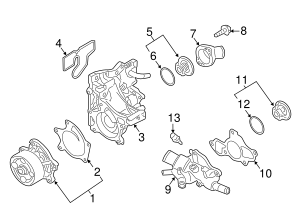 2015-2019 Nissan Water Outlet 11060-BV80A | TascaParts.com
