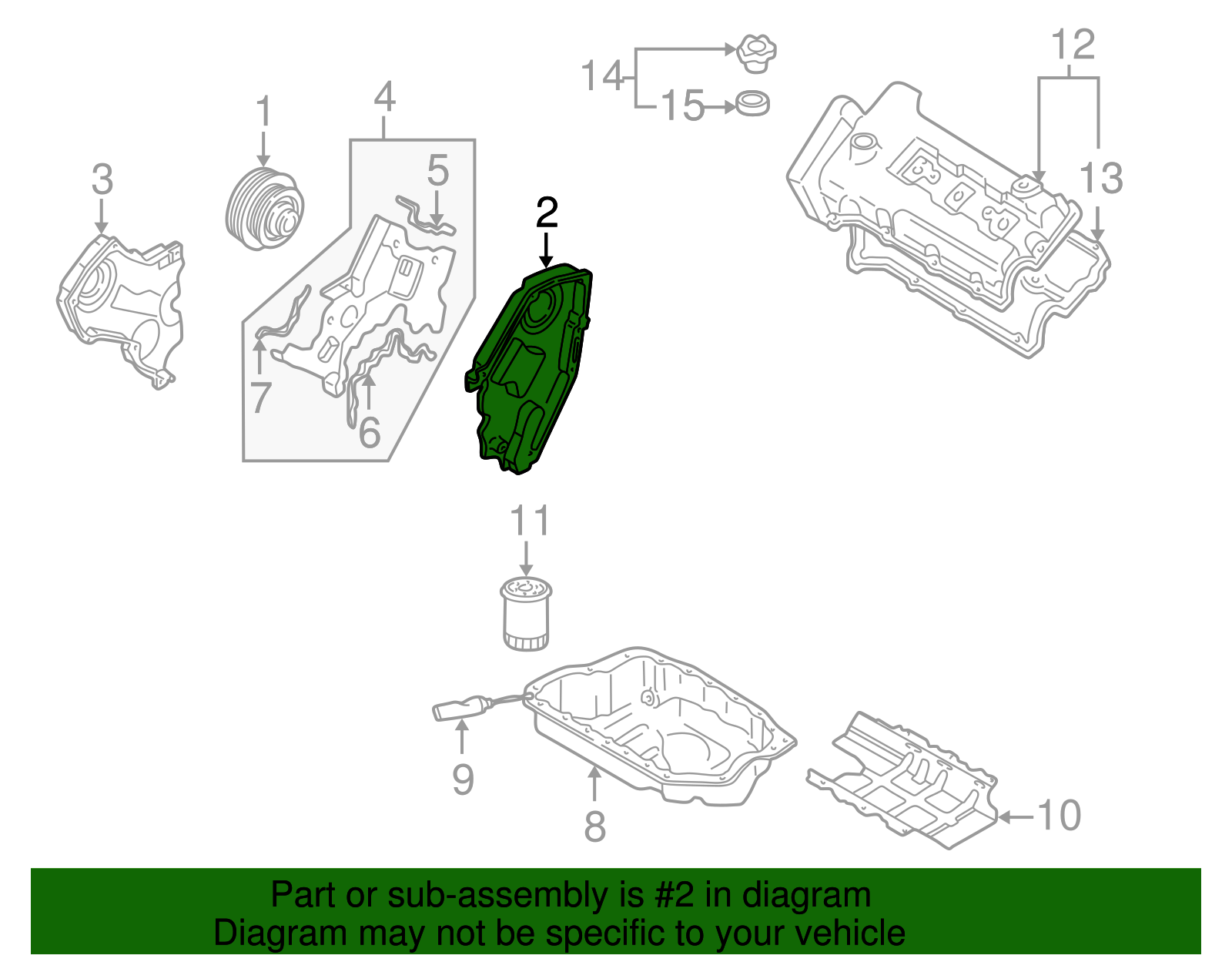 KL01-10-500E - Upper Timing Cover 1992-2002 Mazda | Florida Mazda Parts