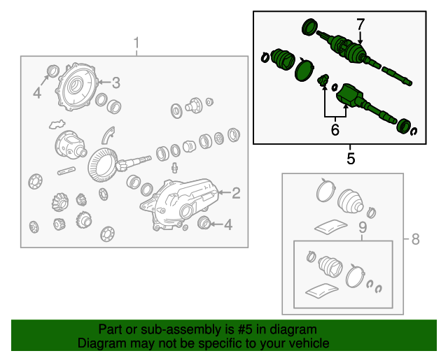 2014-2020 Lexus Axle Assembly 43420-30040 | OEM Parts Online