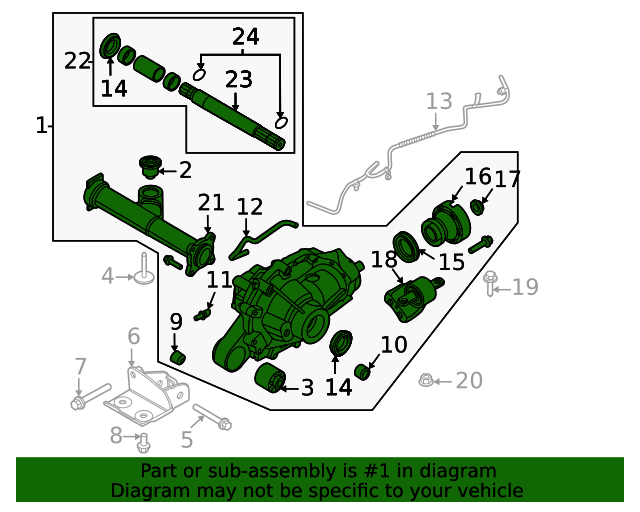 2021-2024 Ford Bronco Differential Carrier MB3Z-4141-C | OEM Parts Online
