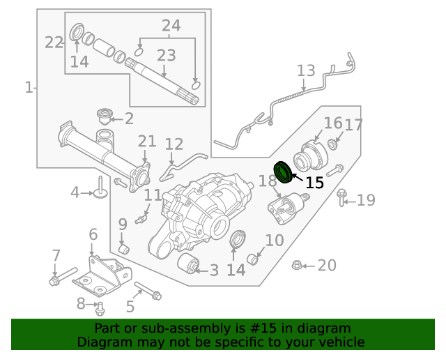 2021-2023 Ford Bronco Pinion Seal MB3Z-3254-B | QuirkParts