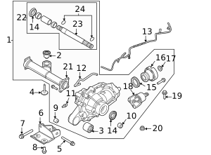 MB3Z-3254-B - Differential Pinion Seal - 2021-2024 Ford | Lasco Auto Parts