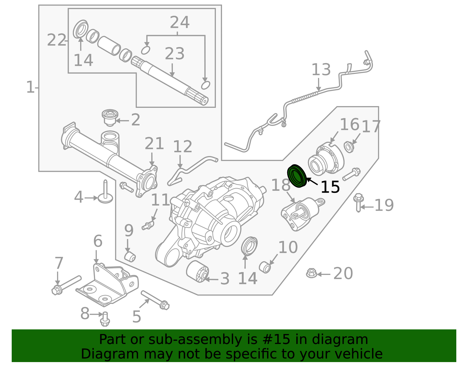 2021-2024 Ford Differential Pinion Seal MB3Z-3254-B | Ford OEM Parts Online