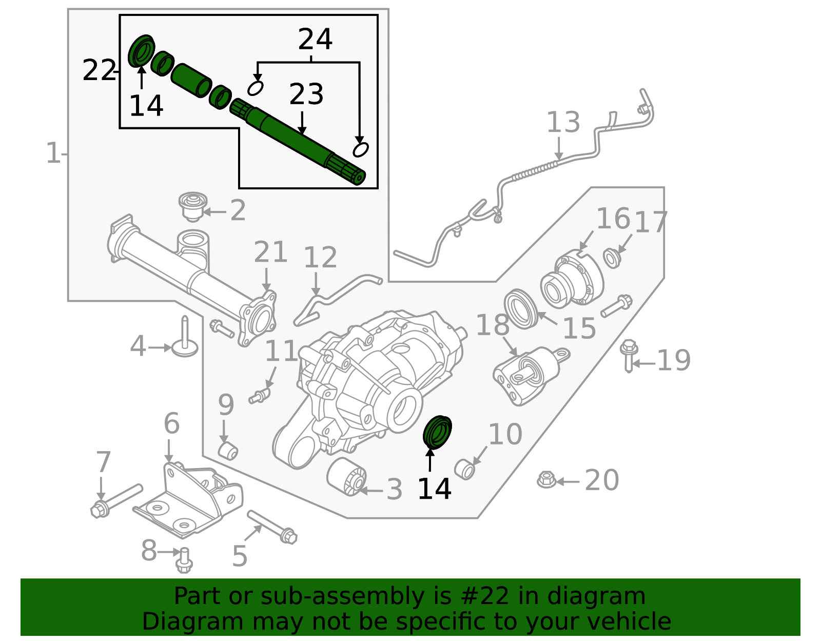 2021-2024 Ford Bronco Intermediate Shaft MB3Z-4B410-A | Big 3 Auto Parts