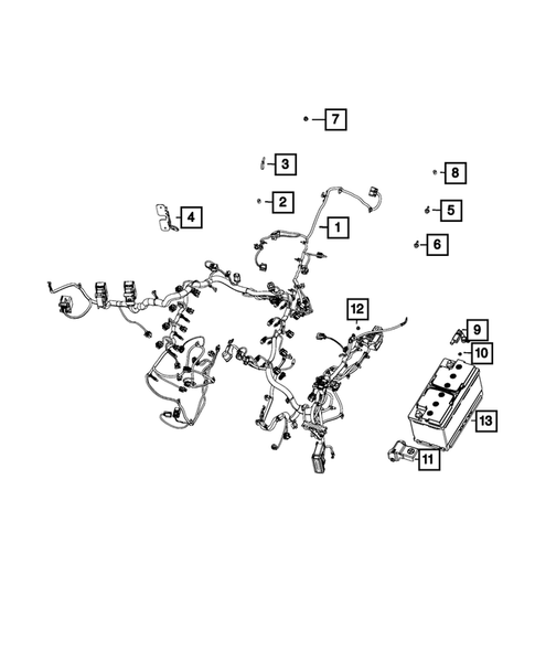 Battery, Battery Tray and Cables for 2019 Ram 1500 Classic | Mopar ...