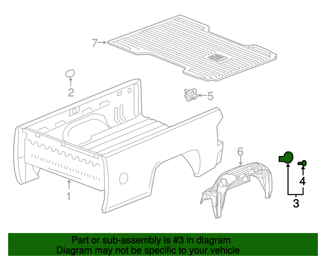 2014-2018 GM Fuel Tank Filler Door 22776828 | GMPartsDirect.com