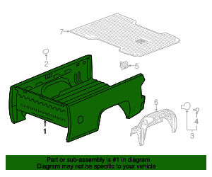 2014-2018 GM Truck Bed Assembly 84290081 | TascaParts.com
