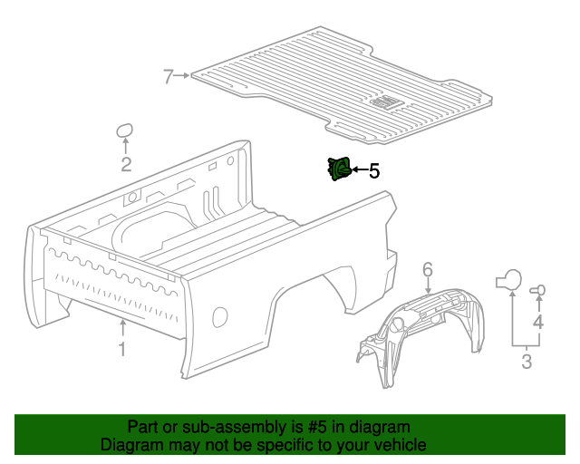 23146899 - Bed Tie Down Rings 2014-2024 GM | Chevrolet Parts Direct