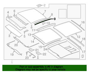 Guide Rail 176-781-00-00-64 | MB OEM Parts