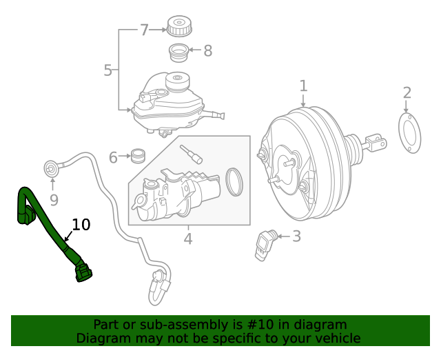 167-430-42-00 - Vacuum Line Mercedes-Benz USA Parts