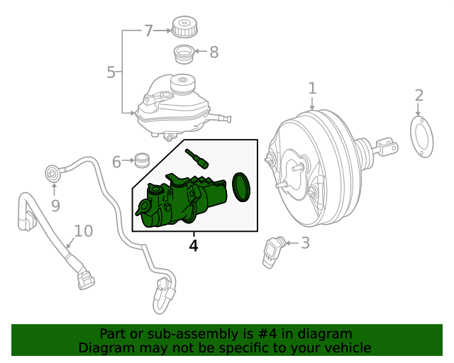 167-430-11-00 - Master Cylinder 2019-2023 Mercedes-Benz | Mercedes-Benz ...