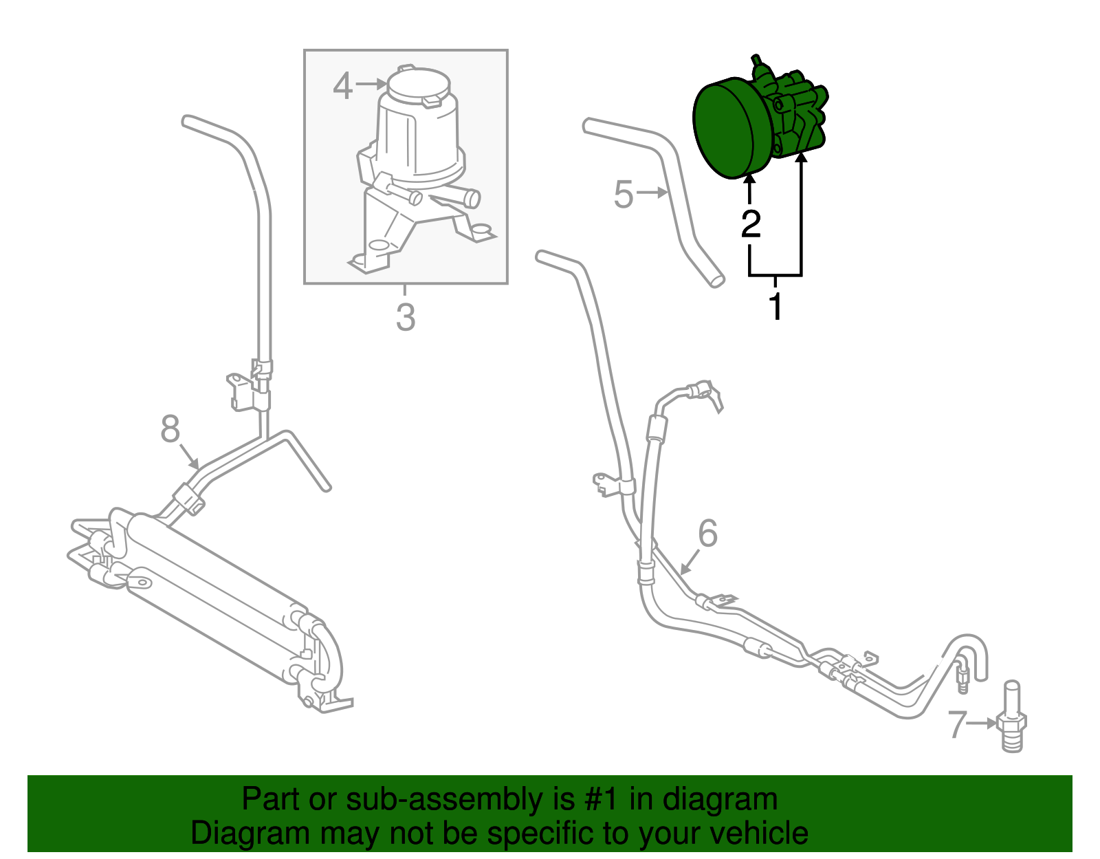 4431004200 - Power Steering Pump 2016-2023 Toyota Tacoma | AutoNation Parts
