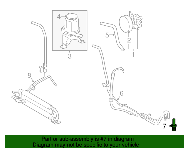 44416-04060 - Return Tube - 2005-2020 Toyota Tacoma | nashuatoyota