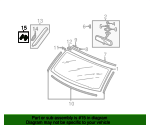 OEM 2003-2011 Honda Element Windshield Trim Clip 91519-SCV-A01 | Honda ...