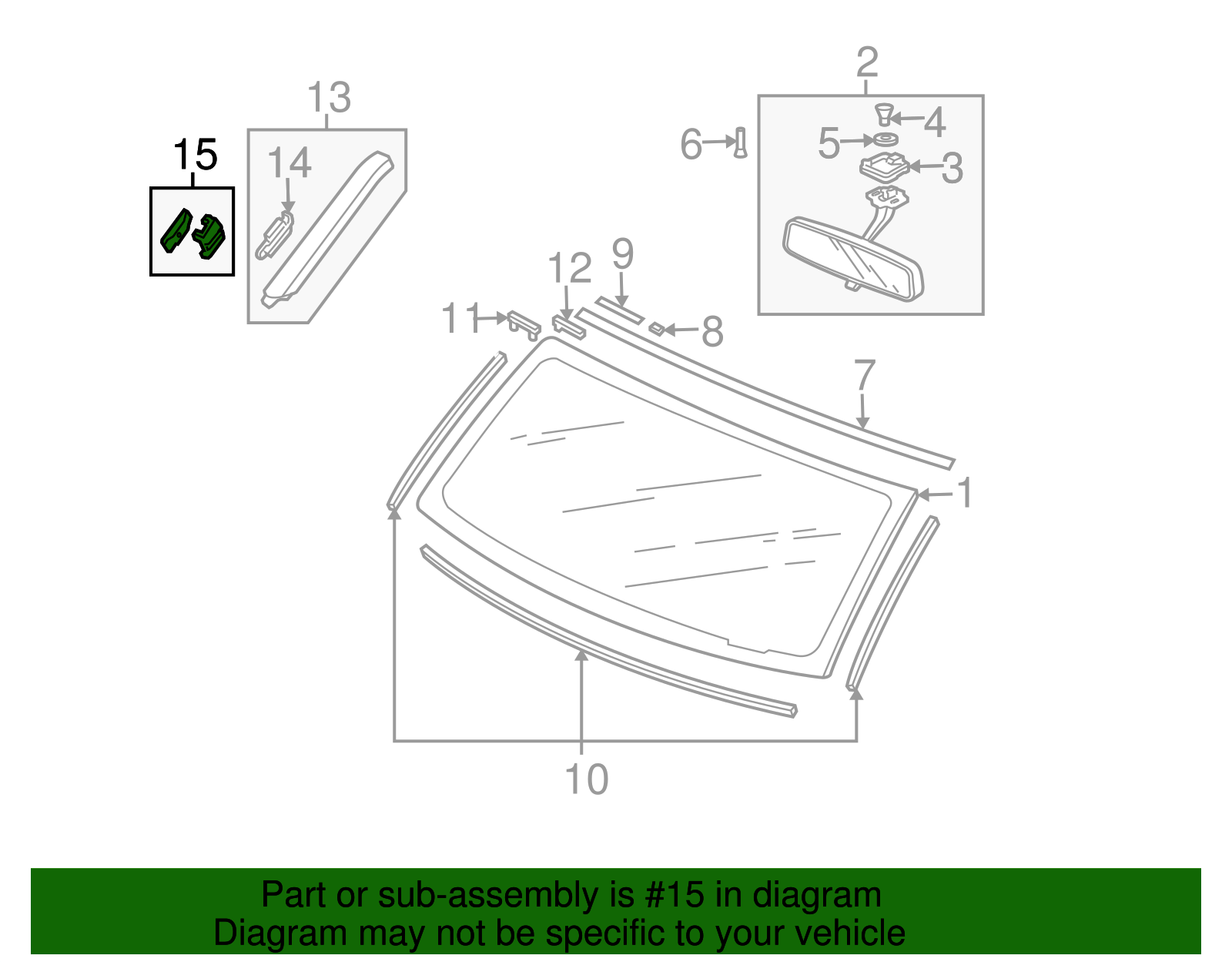 91519-SCV-A01 - Windshield Trim Clip 2003-2011 Honda Element | Honda ...