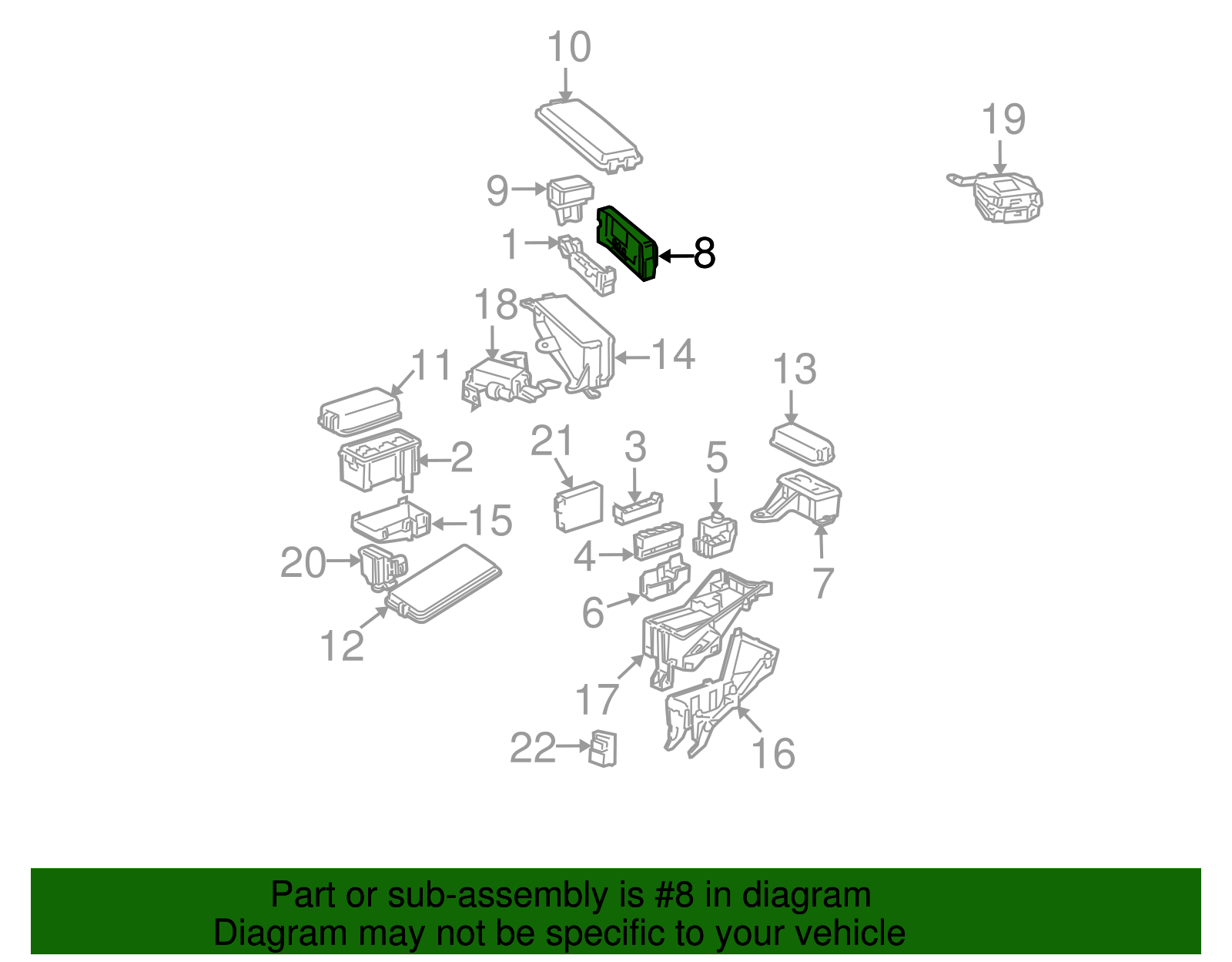 2008-2011 Lexus GS460 Fuse Box 82620-30200 | OEM Parts Online