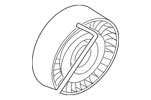 LR006076 - Idler Pulley - 2008-2012 Land Rover LR2 | Land Rover Lake Bluff
