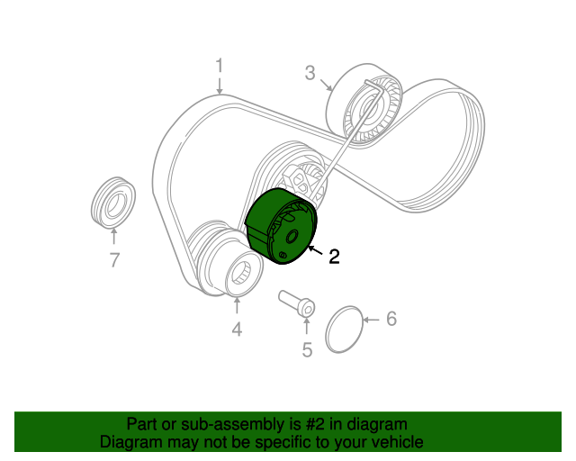 2008-2012 Land Rover LR2 Accessory Drive Belt Tensioner Assembly ...