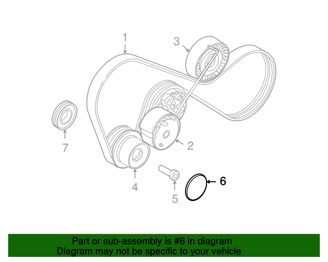Genuine OEM Drive Pulley Cap Part# LR002536 Fits 2008-2012 Land Rover ...