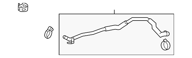 2010-2013 Mercedes-Benz HVAC Heater Hose 212-830-43-96 | MB OEM Parts
