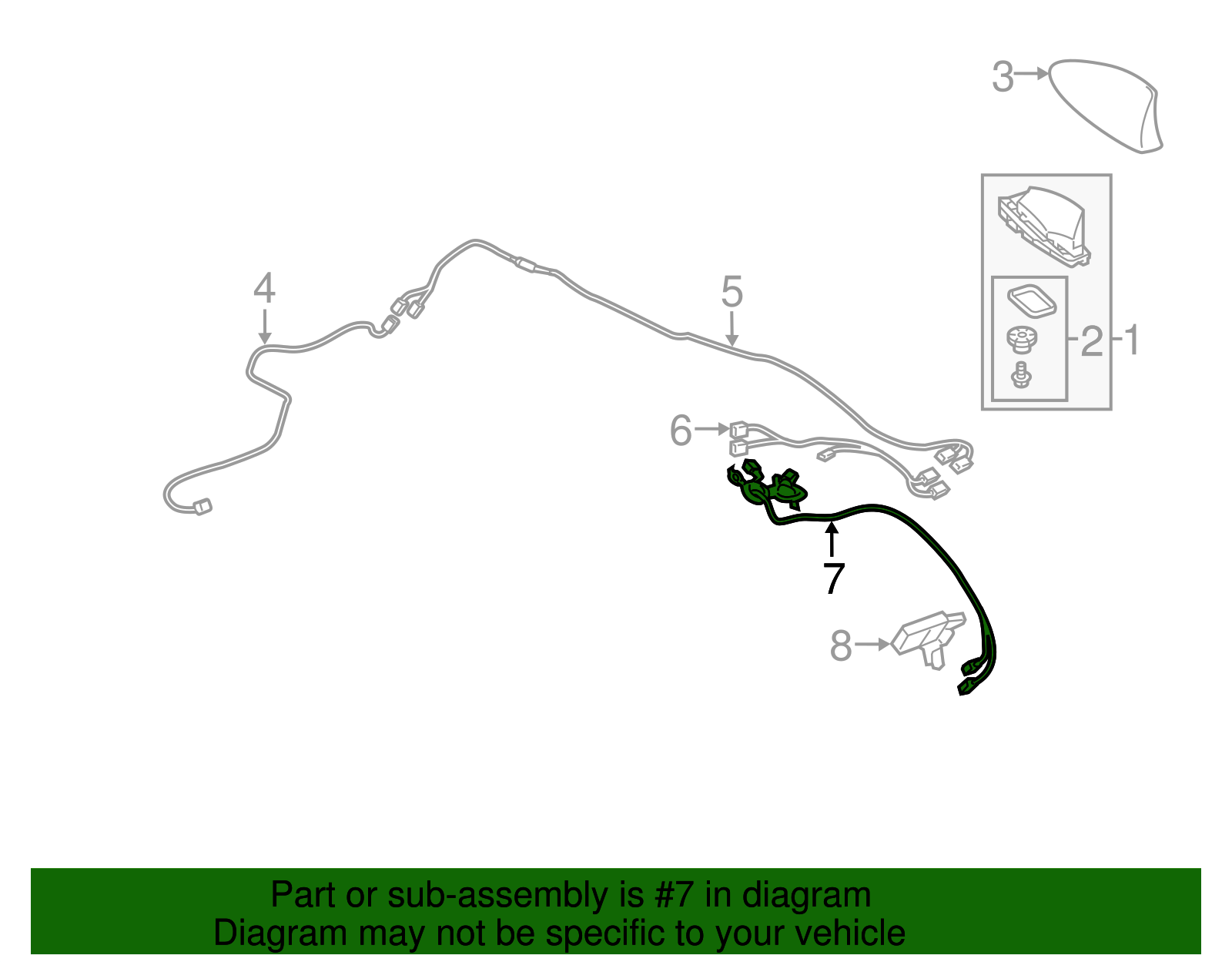 86101-76660 - Antenna Cable - 2014-2017 Lexus CT200h | My L Parts