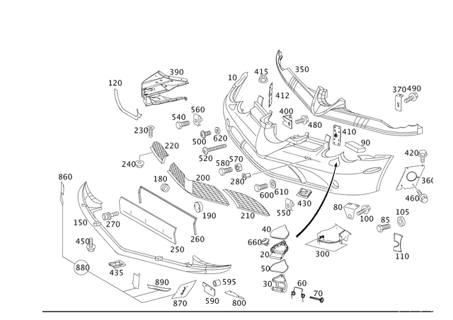 000-998-10-02 - Cable Grommet, Straight 2005-2009 Mercedes-Benz SLR ...