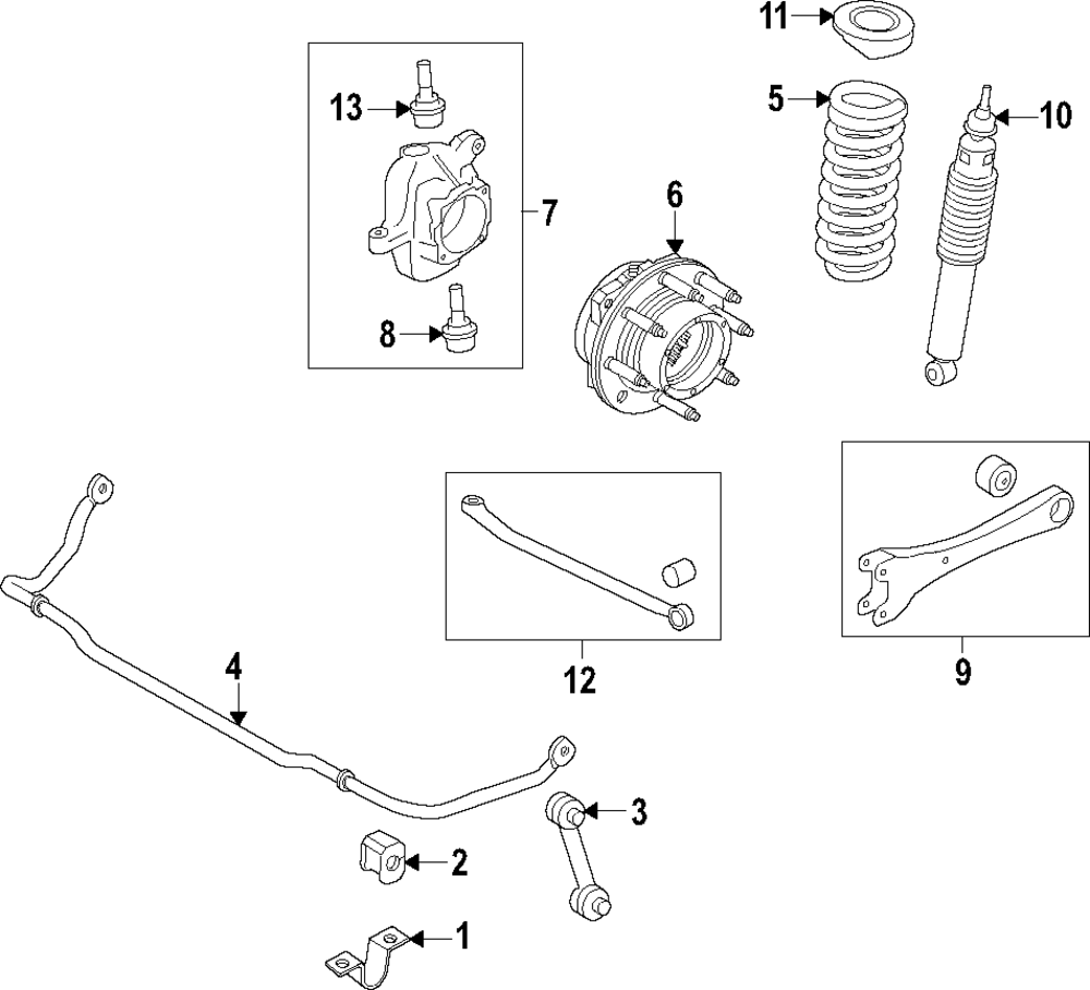 PC3Z-3050-A - Lower Ball Joint 2023-2024 Ford | Ford Parts Direct