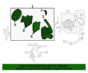 2021-2025 Kia Water Pump Assembly 25100-2S000 | Retail Performance Auto ...