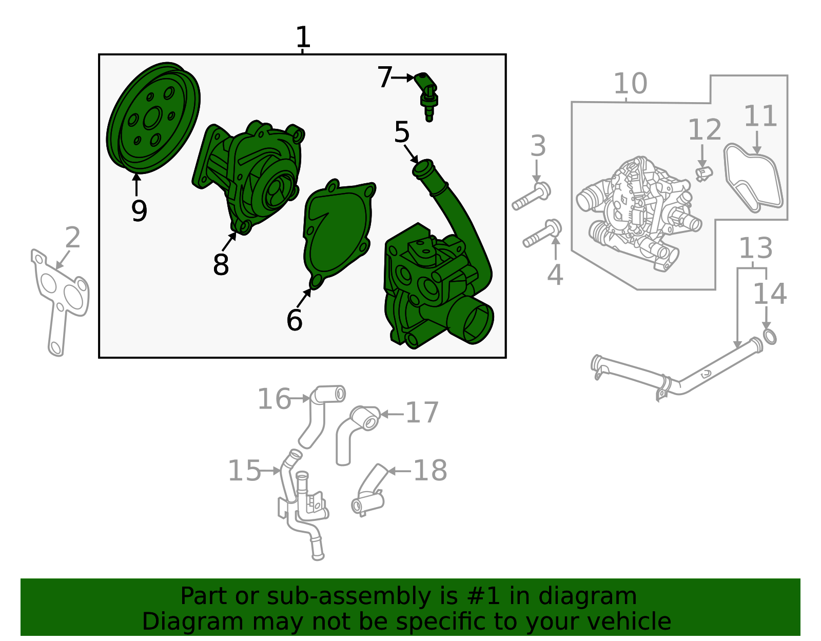 2021-2025 Kia Water Pump Assembly 25100-2S000 | Retail Performance Auto ...