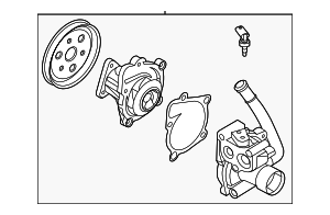 25100-2S000 - Water Pump Assembly 2021-2025 Kia | Kia.Parts