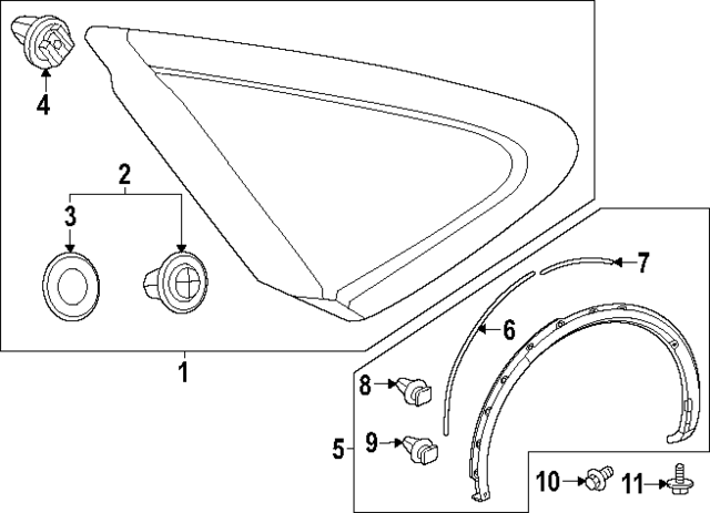 75687-47010 - Wheel Opening Molding Pad - 2023-2024 Toyota | OEM ...