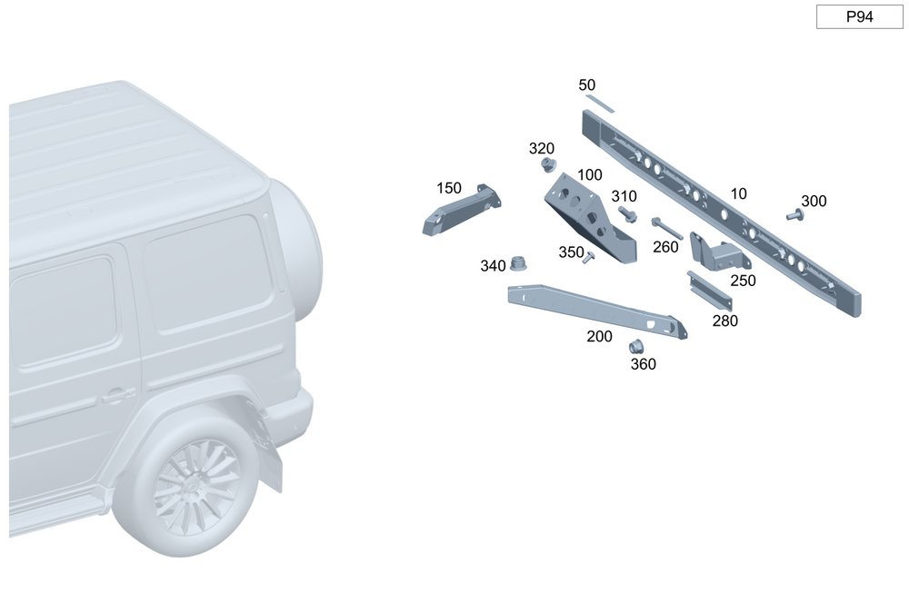 463-520-96-00 - Console 2019-2024 Mercedes-Benz | Mercedes-Benz USA Parts