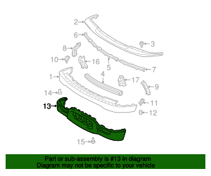 2001-2004 Toyota Tacoma Valance Panel 53901-AD030 | Toyota Parts Center
