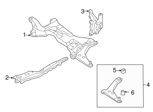 Genuine OEM Cross-Member Part# MR961222 Fits 2003-2006 Mitsubishi ...