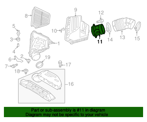 28164-3F100 - Mass Air Flow Sensor 2009-2016 Hyundai | AutoNationParts.com