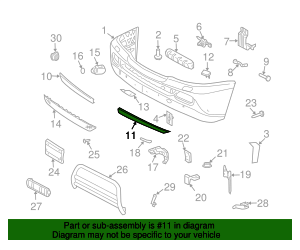 163-885-13-25 - Spoiler 2002-2005 Mercedes-Benz | AutoNationParts.com