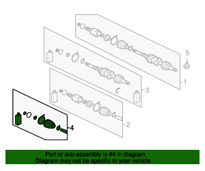 3817A135 - Inner Boot 2008-2022 Mitsubishi | Mitsubishi Direct Parts