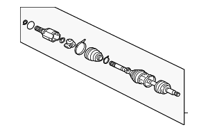 2008-2017 Mitsubishi Lancer Axle Assembly 3815A461 | Mitsubishi Parts ...