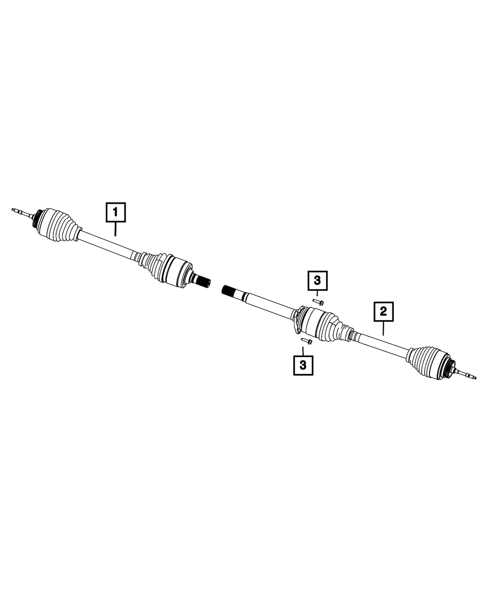 2024 Dodge Charger Daytona Axle Half Shaft 68572562AC | My Mopar Parts