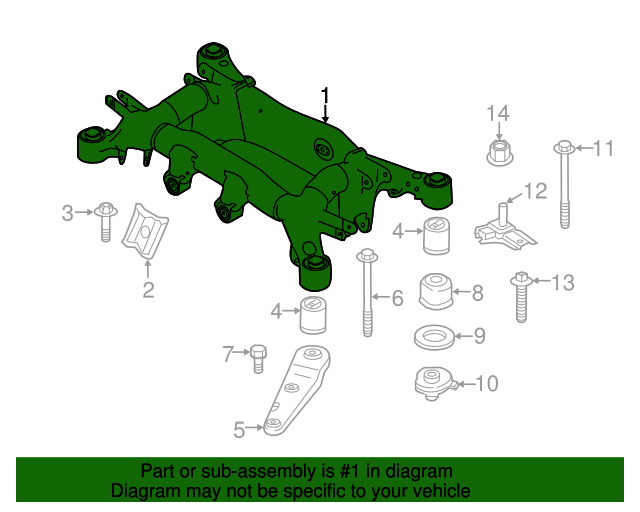 Genuine BMW 33-31-6-798-545 | Cross-Member | FREE Shipping on Most ...