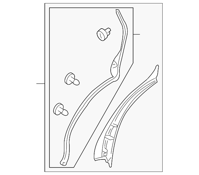 67857-0E010 - Protector 2010-2015 Lexus | Lexus Parts Outlet