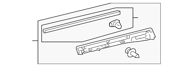 75745-0E010 - Lower Door Trim - 2010-2015 Lexus | My L Parts