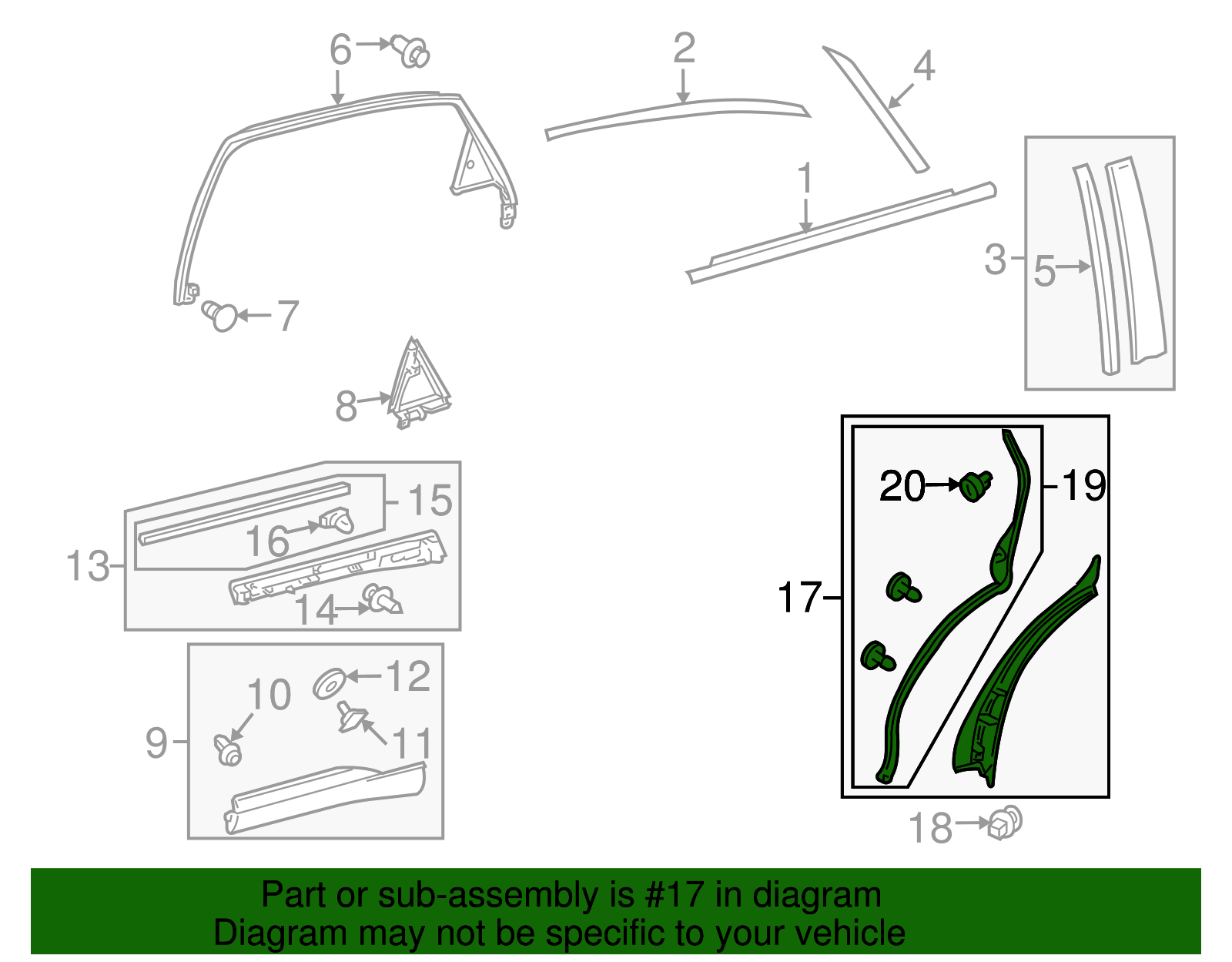 67858-0E010 - Protector - 2010-2015 Lexus | My L Parts