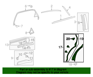 67857-0E010 - Protector 2010-2015 Lexus | Lexus Parts Outlet