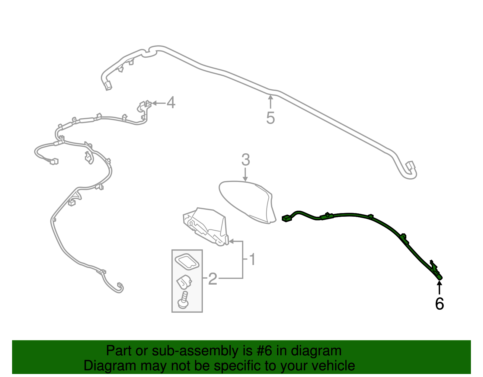 2020-2022 Toyota C-HR Antenna Cable 86101-F4A60 | Lithia Toyota Parts