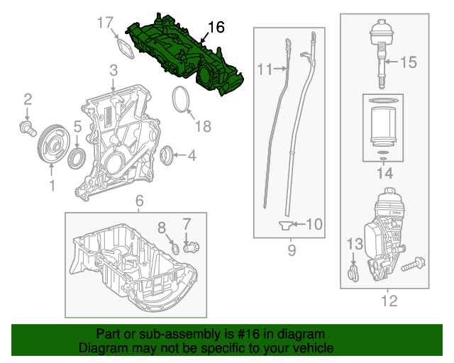 270-090-07-37 - Engine Intake Manifold 2014-2023 Mercedes-Benz ...