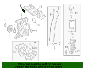 2014-2023 Mercedes-Benz Engine Intake Manifold Seal 270-096-01-80 ...